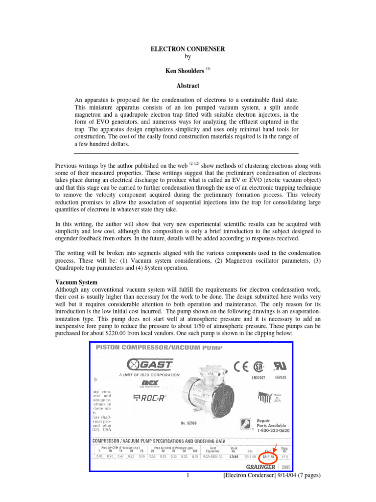 Electron Condenser | PDF | Cathode | Anode