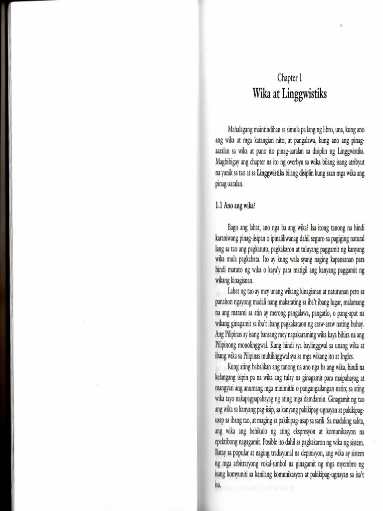 Paz - Wika at Linggwistiks (Upright) | PDF