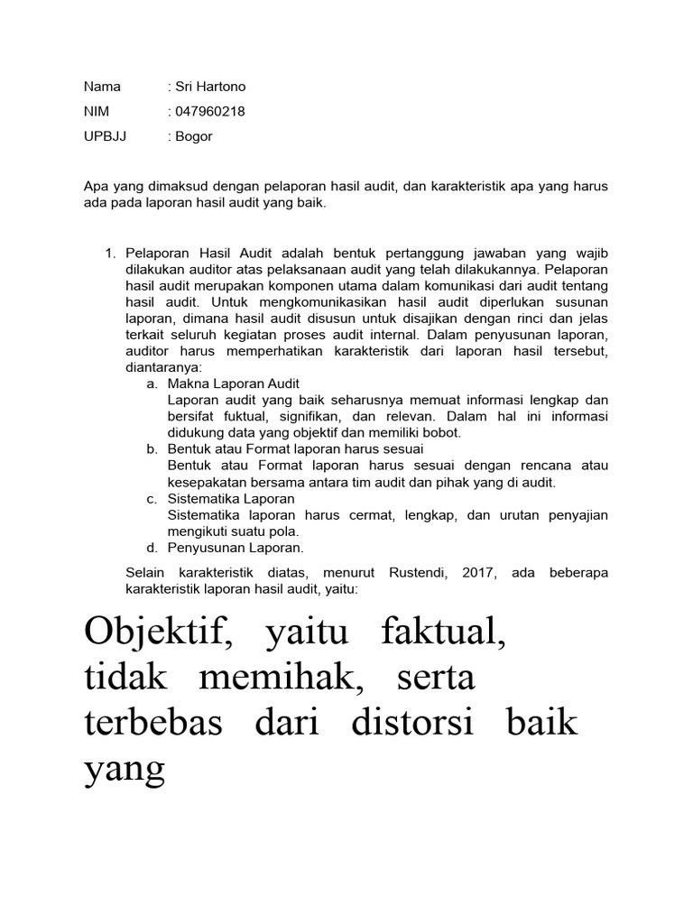 Diskusi 8 - Audit SDM | PDF | Karier & Perkembangan | Bisnis