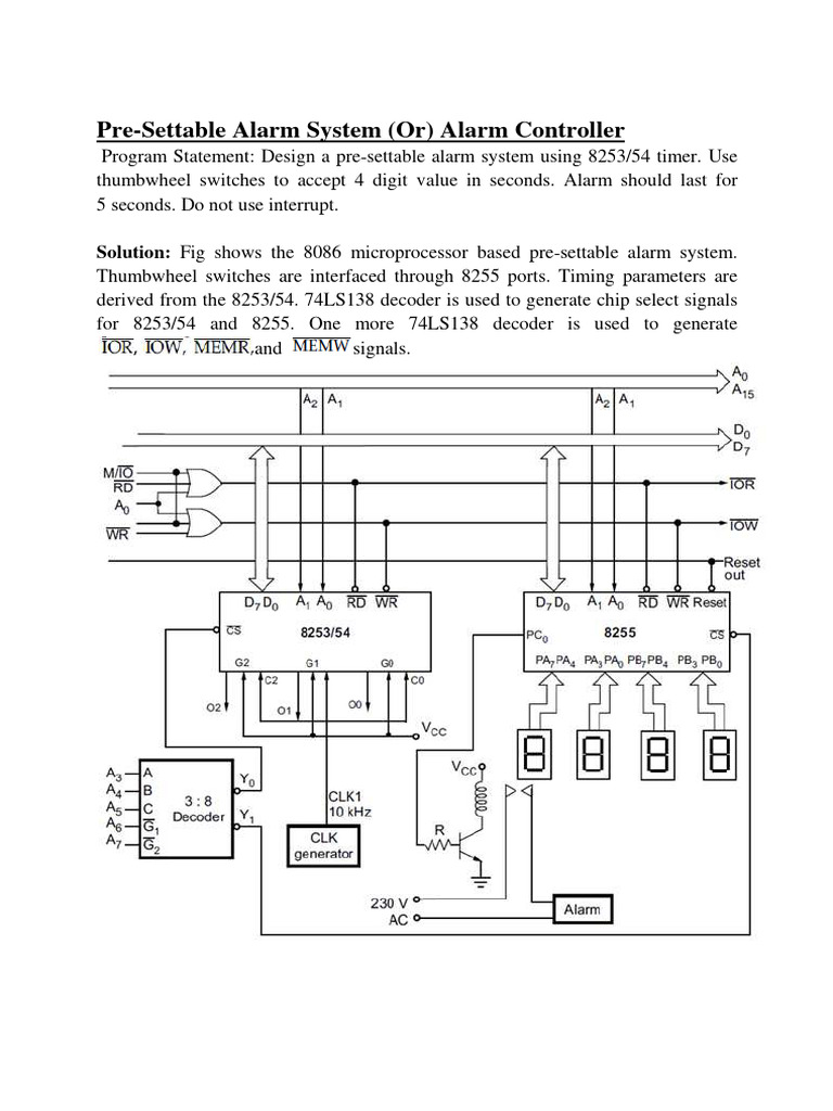 Unit-3 Alarm Controller | PDF
