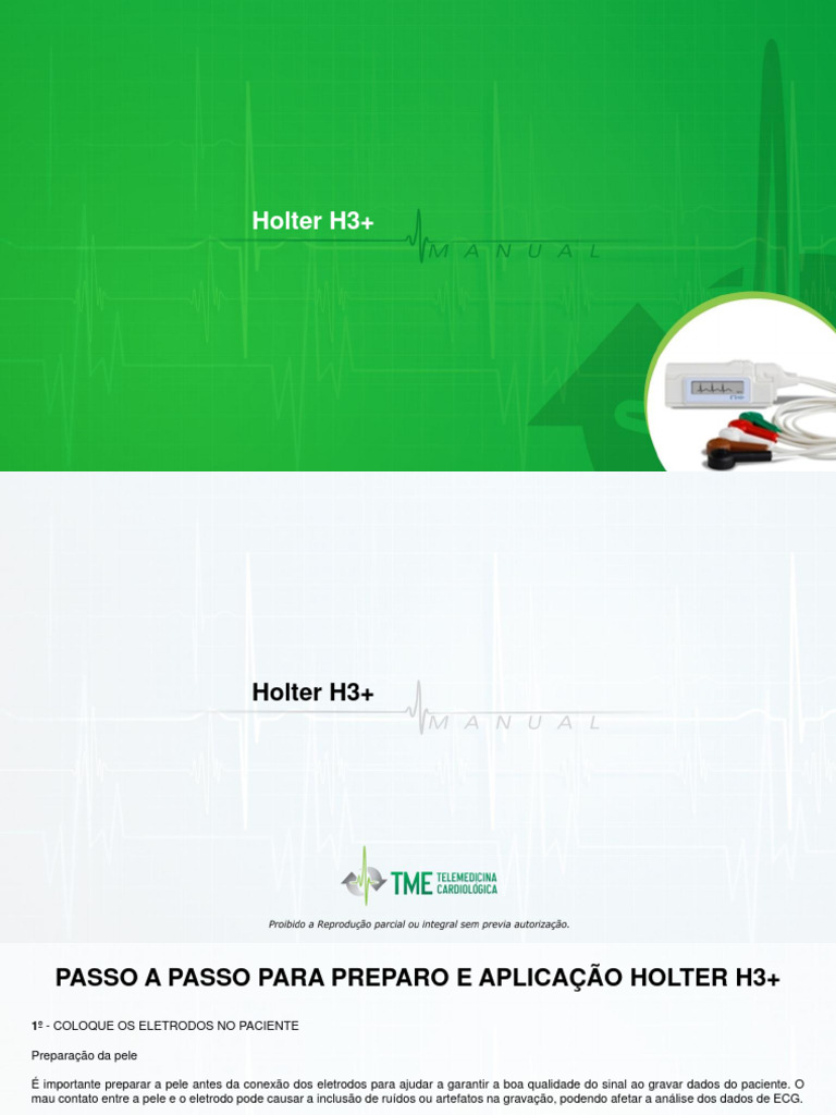 Guia Completo para Uso do Holter H3+ | PDF | USB | Informática
