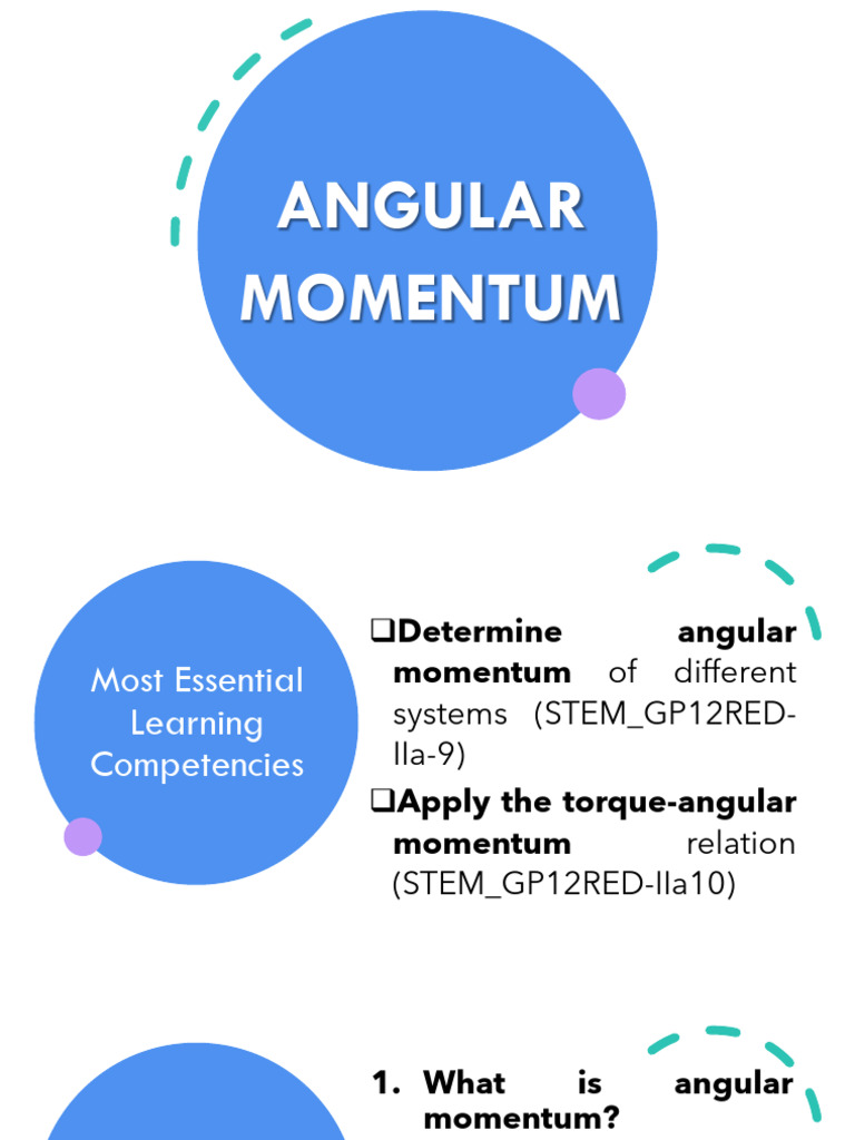Q2W1d Angular Momentum | PDF