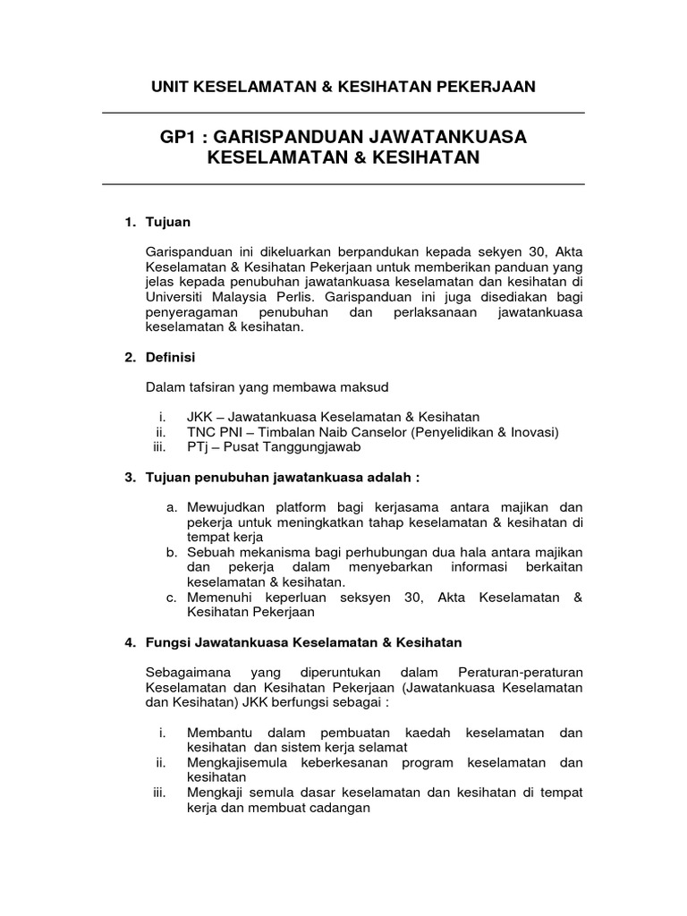 Garis Panduan JKKK | PDF