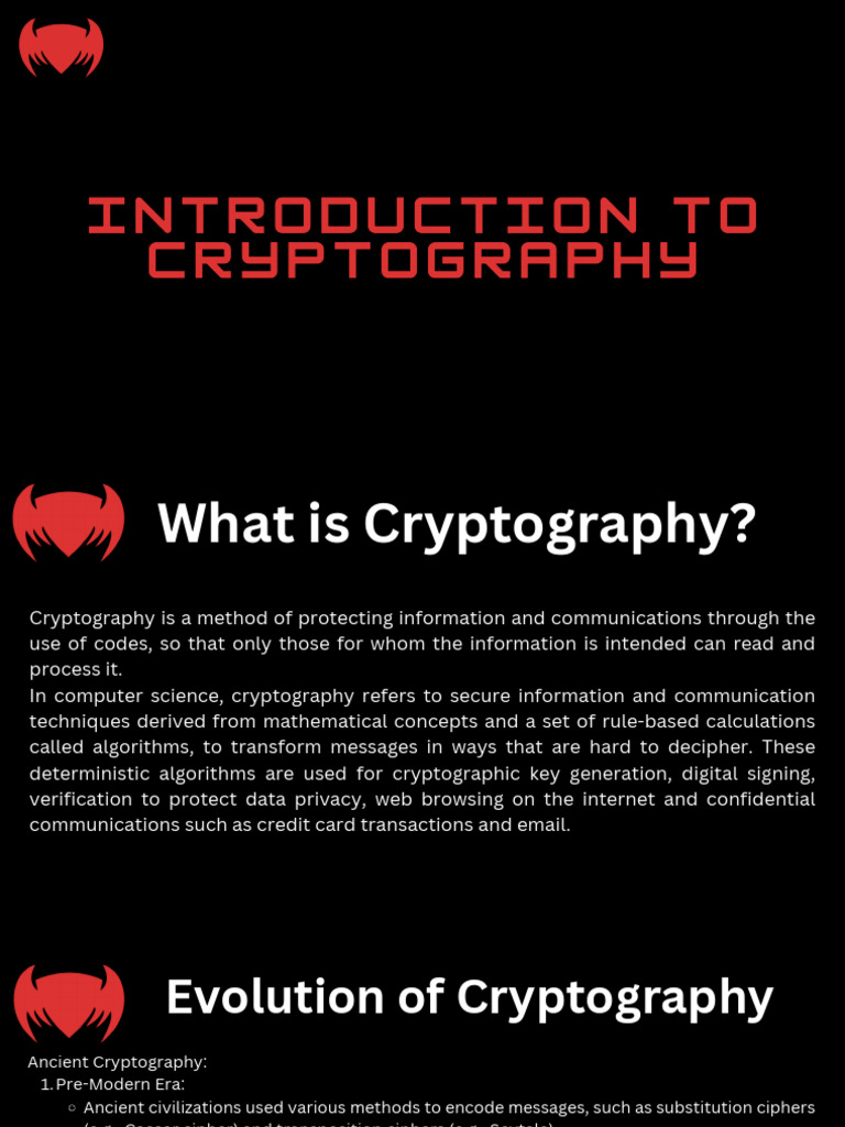 Introduction To Cryptography 2 | PDF | Cryptography | Encryption