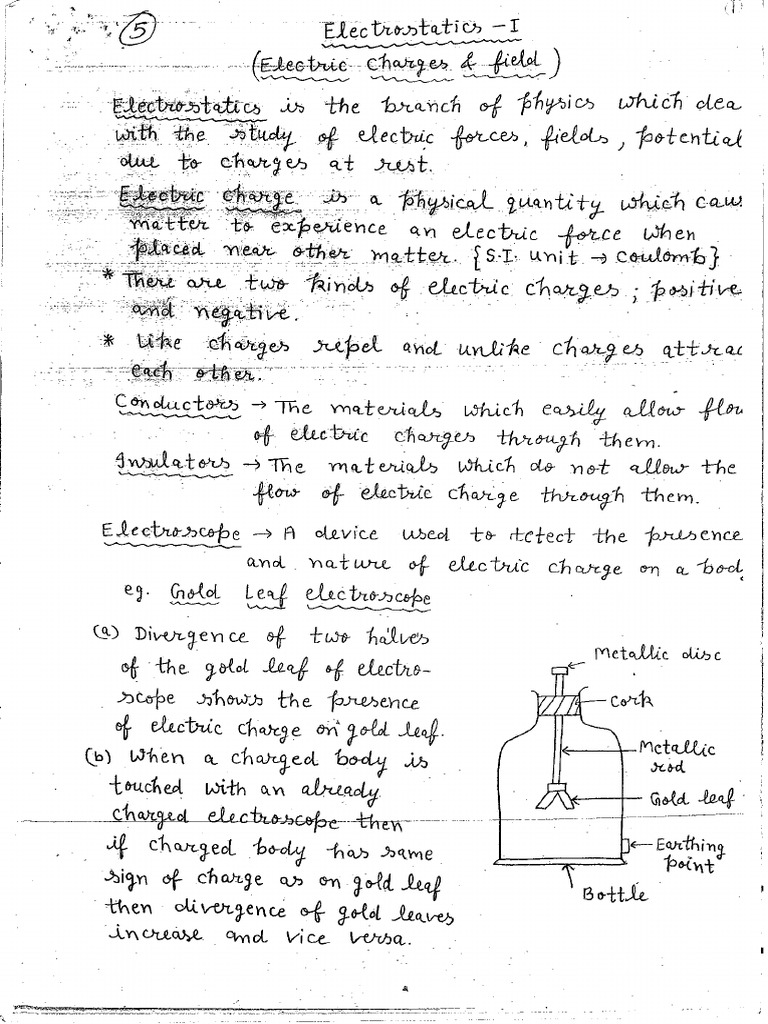 Electrostatics I & Ii, Capacitance, Current Electricity I & Ii | PDF