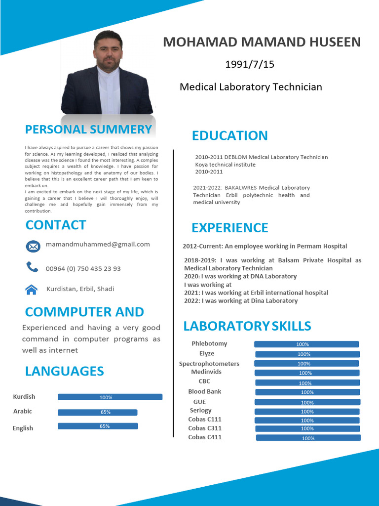 Education: Mohamad Mamand Huseen | PDF | Science | Health Care