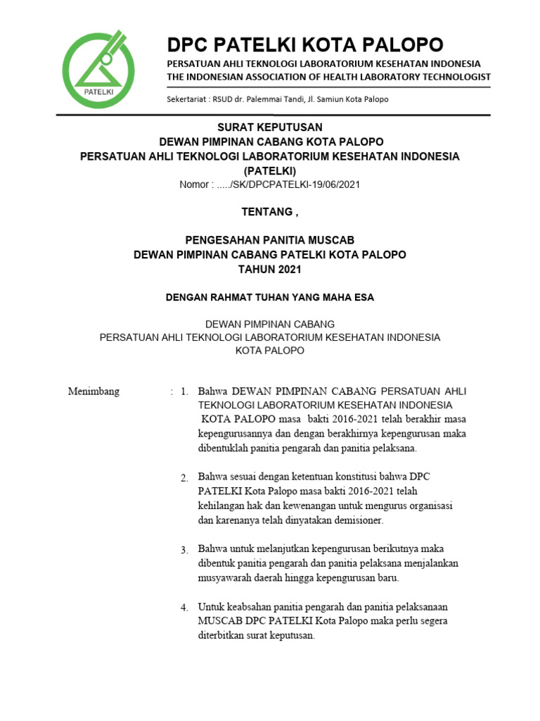 SK Panitia Muscab | PDF