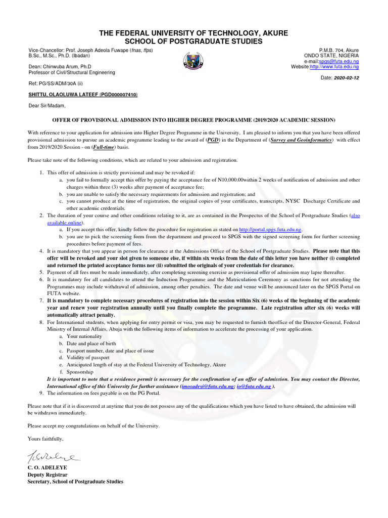 Form | PDF | Postgraduate Education | Academic Degree