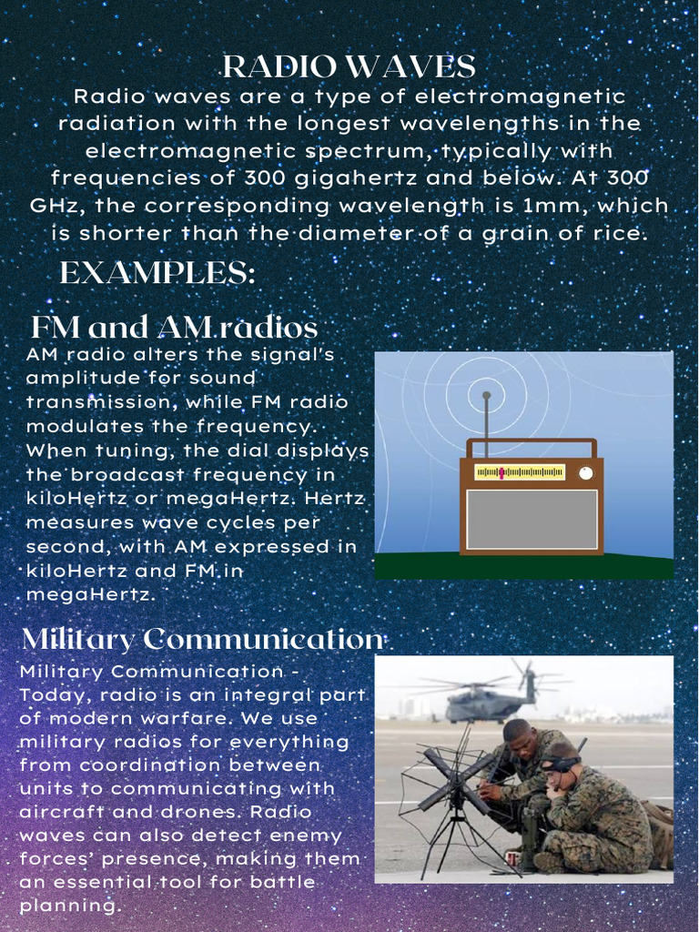 Understanding Radio Waves and Their Uses | PDF | Radio | Infrared