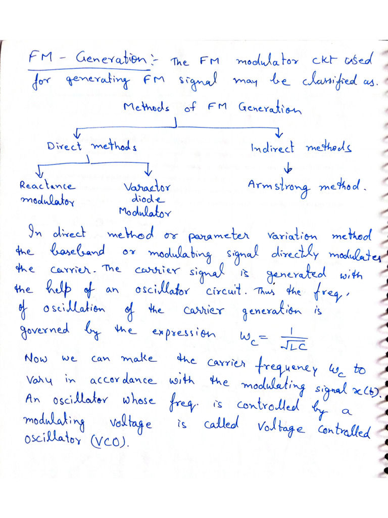 Comm. Notes FM | PDF