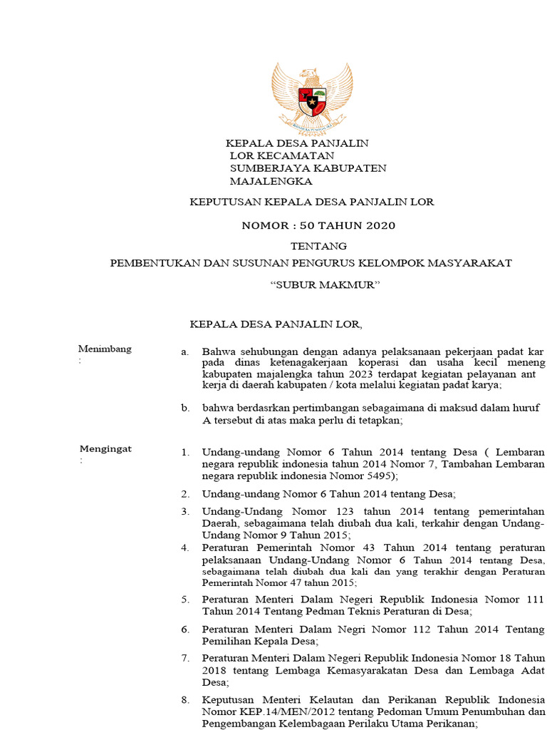 SK Pokmas Terbaru | PDF