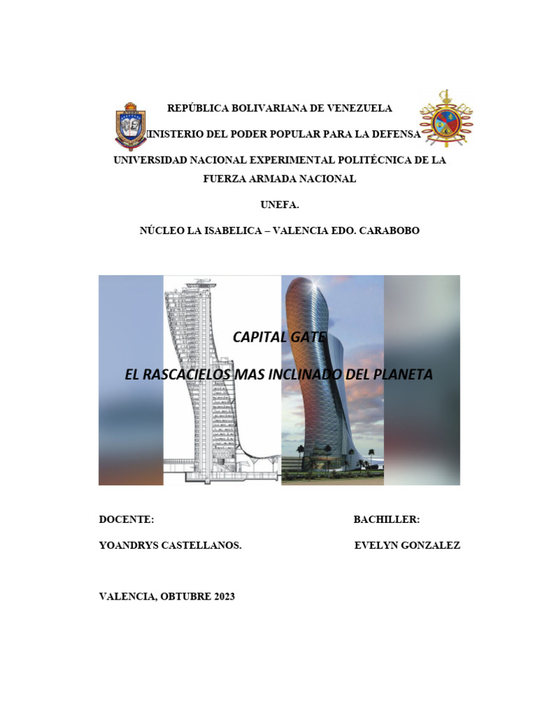 Capital Gate | PDF | Ingeniería de Edificación | Ingeniero civil