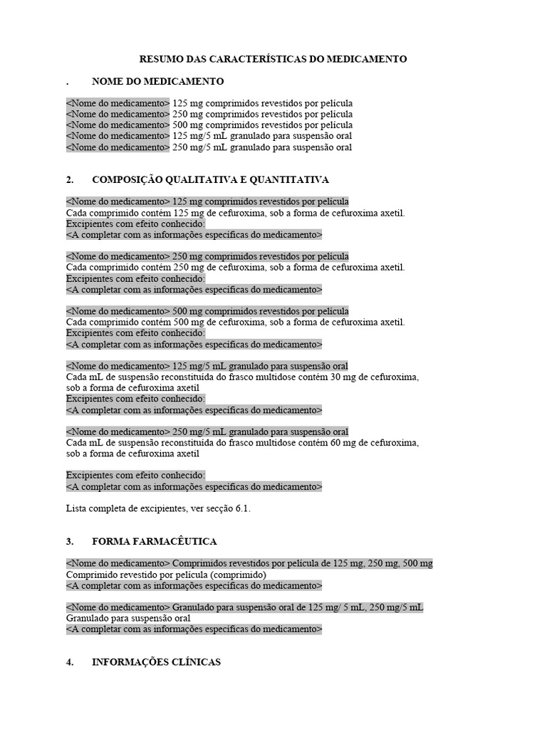 Cefuroxima RCM Zipos Zoref | PDF | Ciências e Matemática