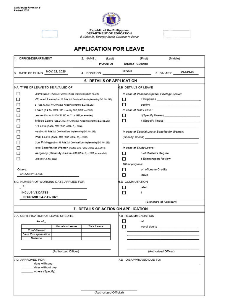 LEAVE_FORM | PDF | Parental Leave | Childbirth