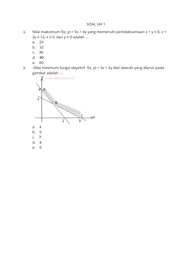 Soal Uh 1 (Prolin) | PDF