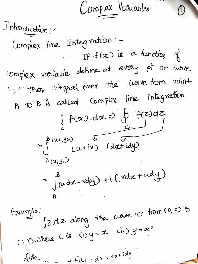 Complex Variables | PDF