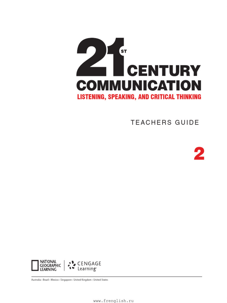 21st Century Communication 2 TG | PDF | Vocabulary | Reading Comprehension