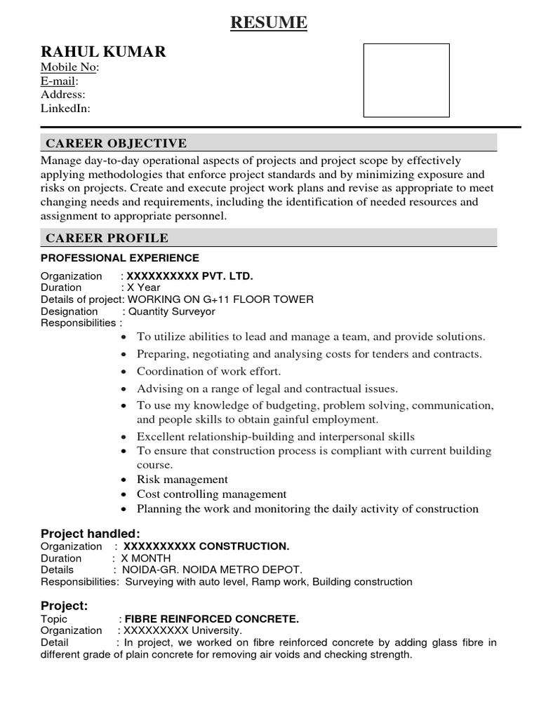 Project Manager Resume Lyst5664 | PDF