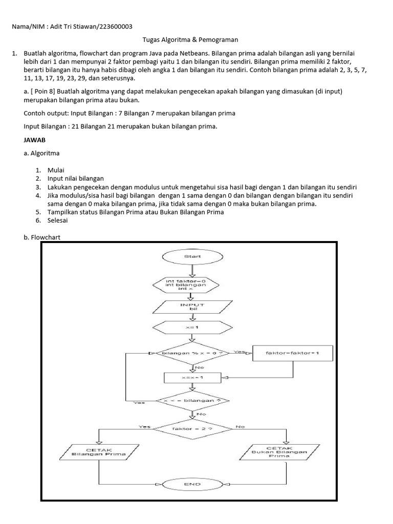 Tugas 2 Algoritma & Pemograman Adit tri Stiawan | PDF