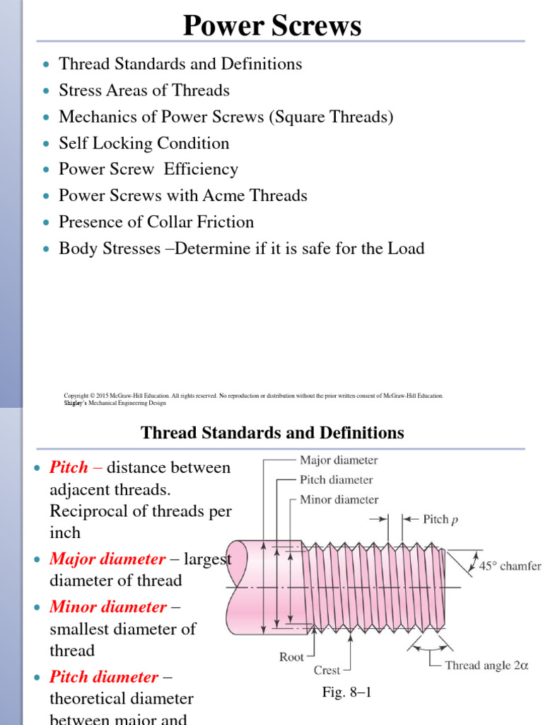 Power Screws | PDF | Physical Sciences | Classical Mechanics