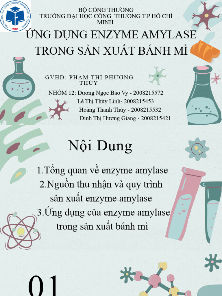 CNEZ-Nhóm 12 - NG D NG Amylase Trong Bánh Mì | PDF