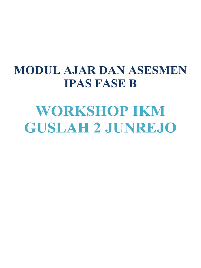 Materi IPAS Fase B untuk SD 4 | PDF