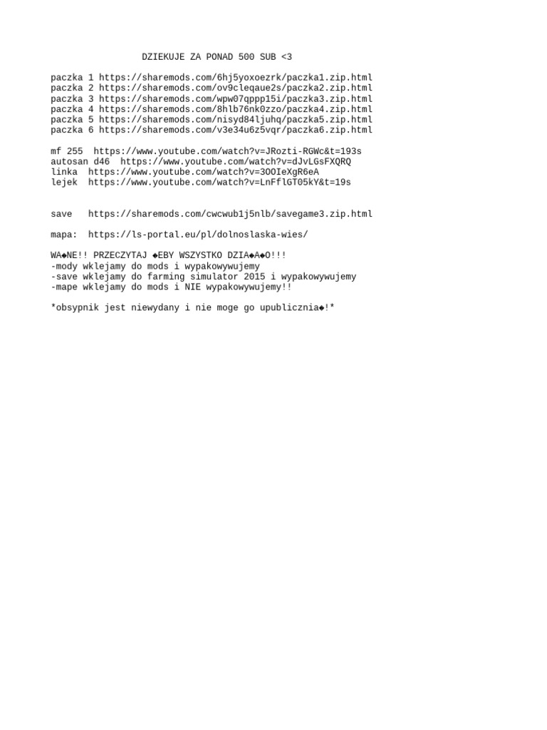 Modpack Dla Widz W | PDF