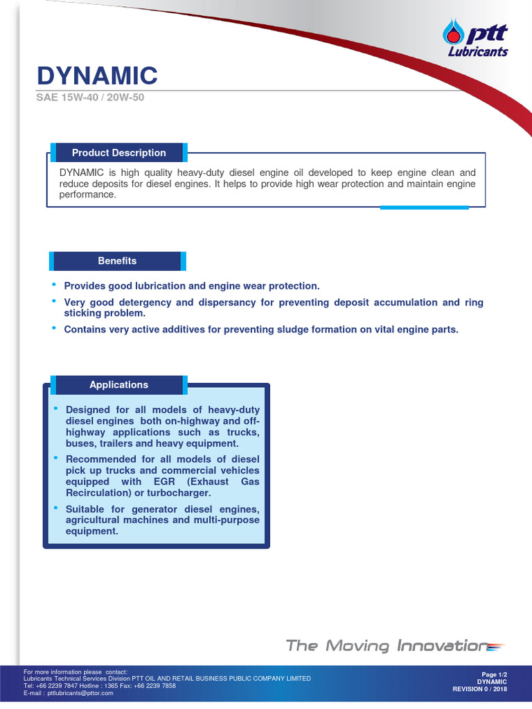 PDS DynamicOil 2018 | PDF