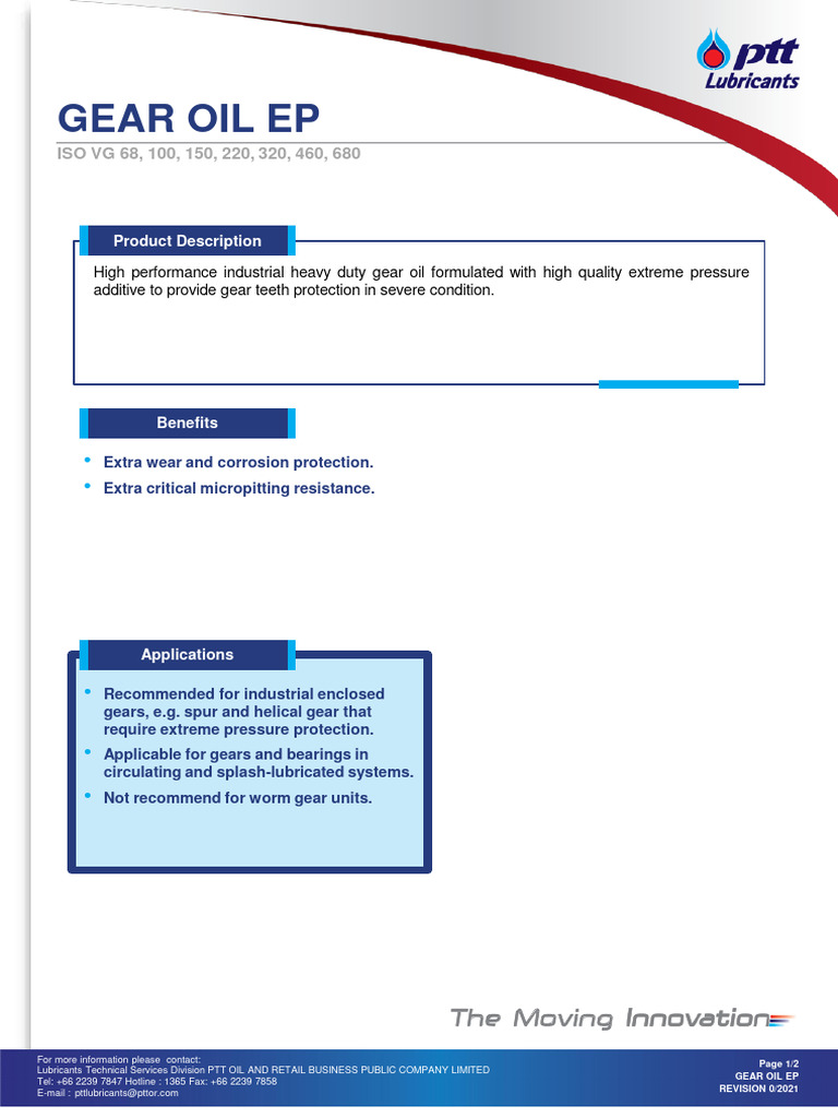 Gear Oil | PDF | Gear | Building Engineering