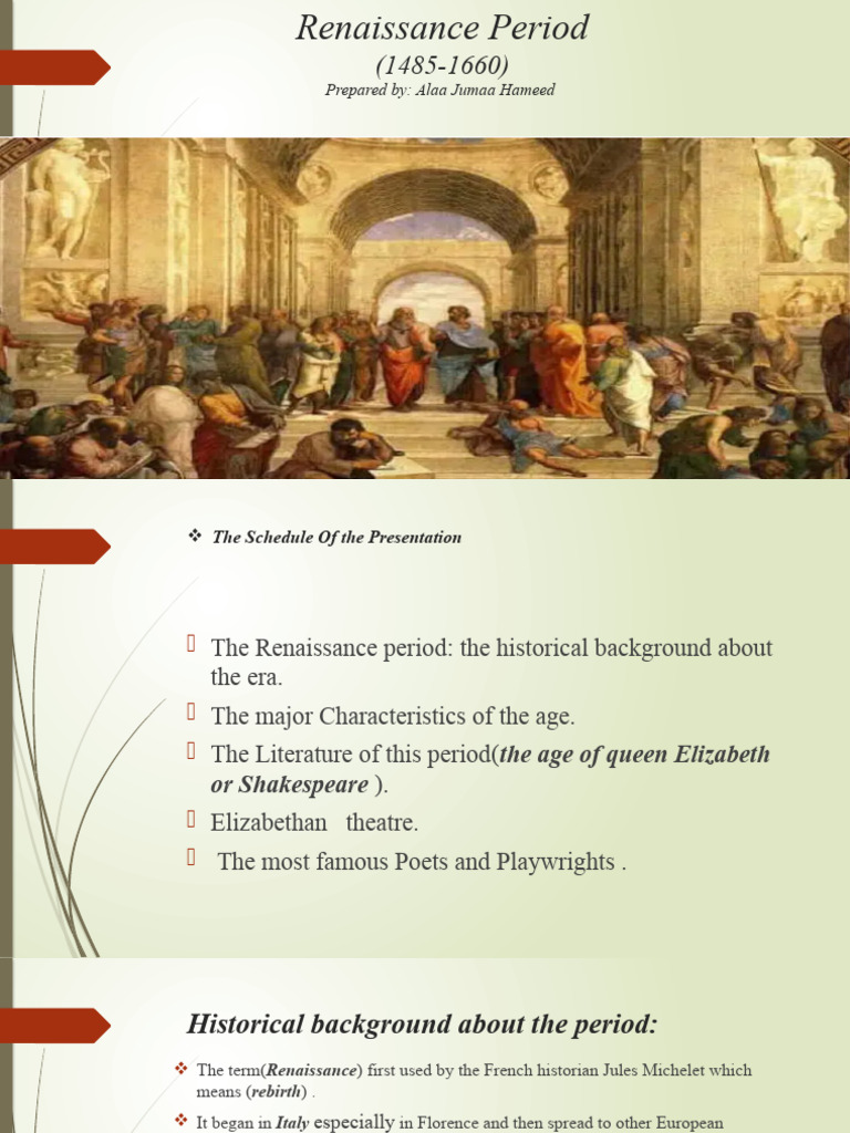 Renaissance Era | PDF | Renaissance | Play (Theatre)