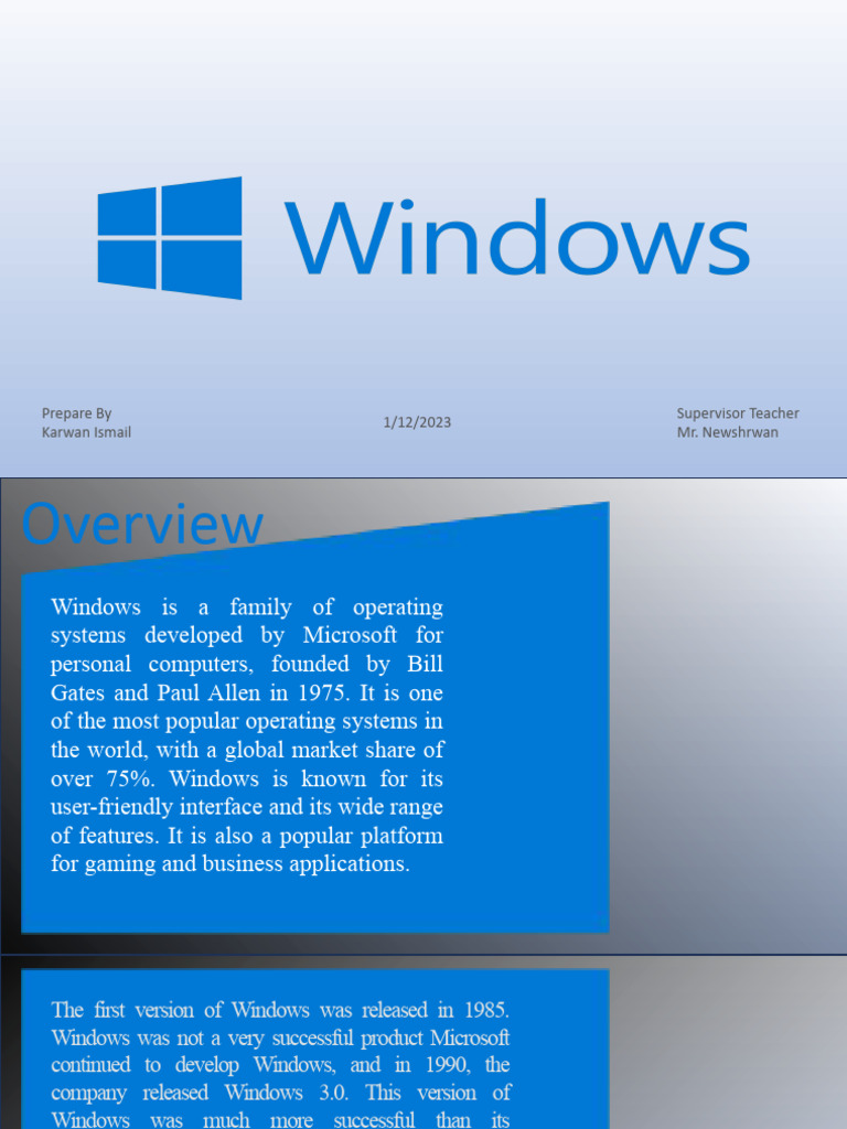 Windows | Download Free PDF | Microsoft Windows | Operating System Windows | Download Free PDF | Microsoft Windows | Operating System
