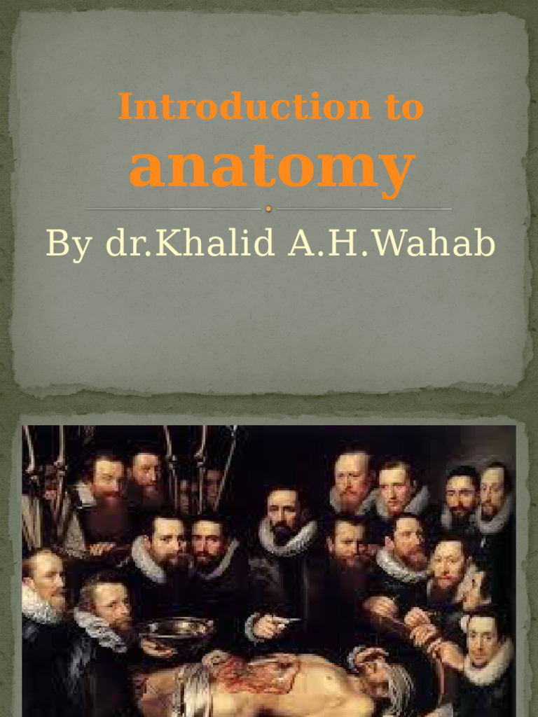 Intro | PDF | Anatomy | Human Anatomy