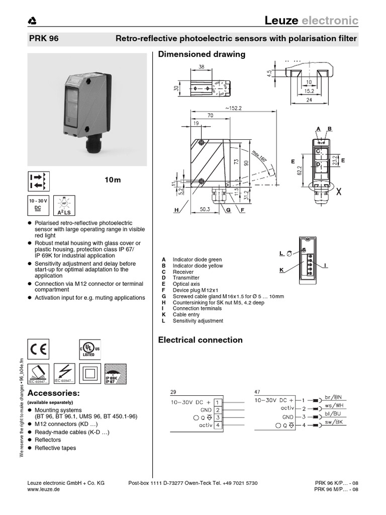 Leuze: Electronic | PDF | Electrical Connector | Electrical Engineering