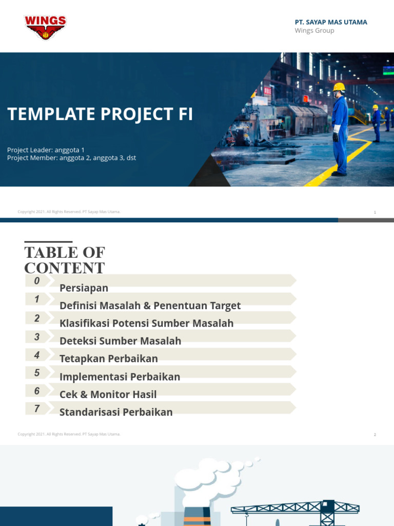 Template Presentasi Project Improvement Pdf