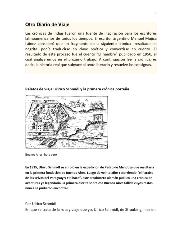 -Template- Otro Diario de Viaje de Ulrico Schmidl-1 | PDF | Buenos Aires