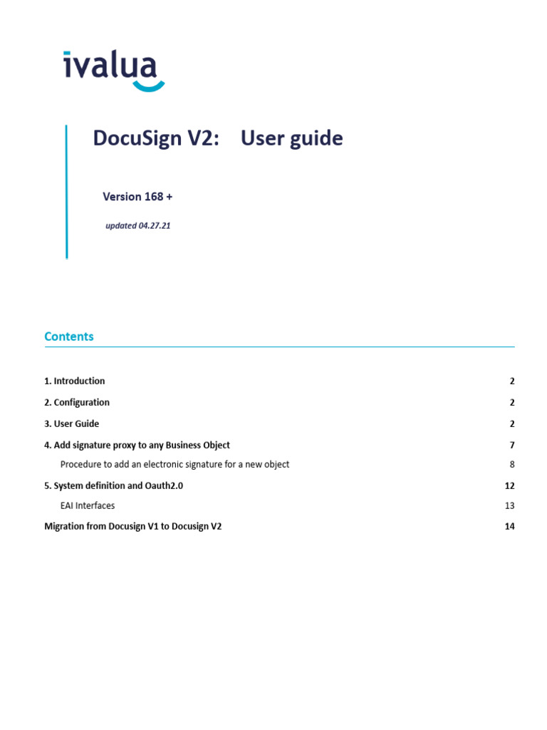 02 User Guide Docusign V168 Pdf Proxy Server Computer Programming 