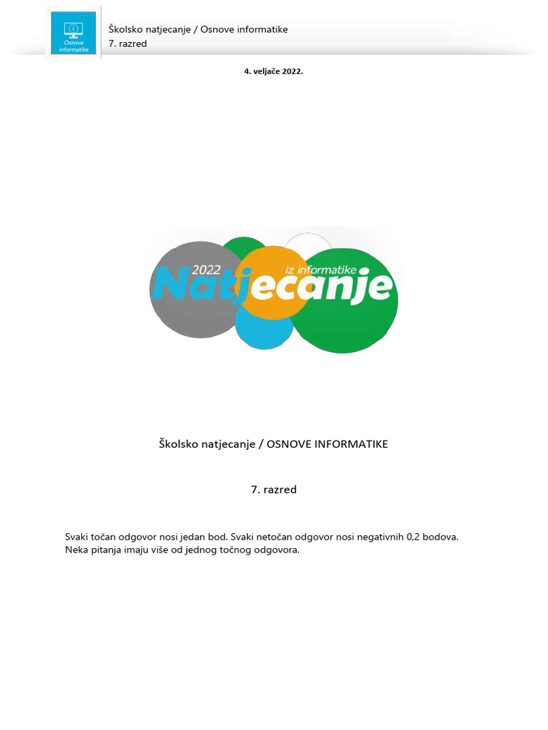 Zadaci I Rjesenja 7 | PDF