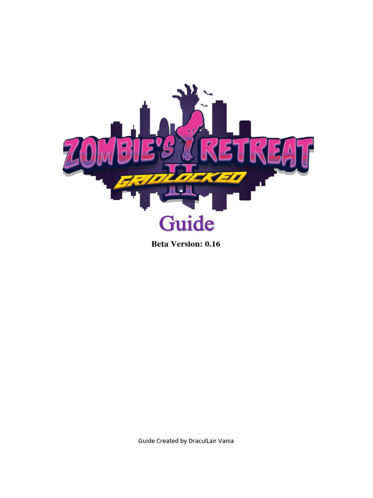 Zombie's Retreat 2 Guide (0.16) | PDF | Bathroom | Milkshake