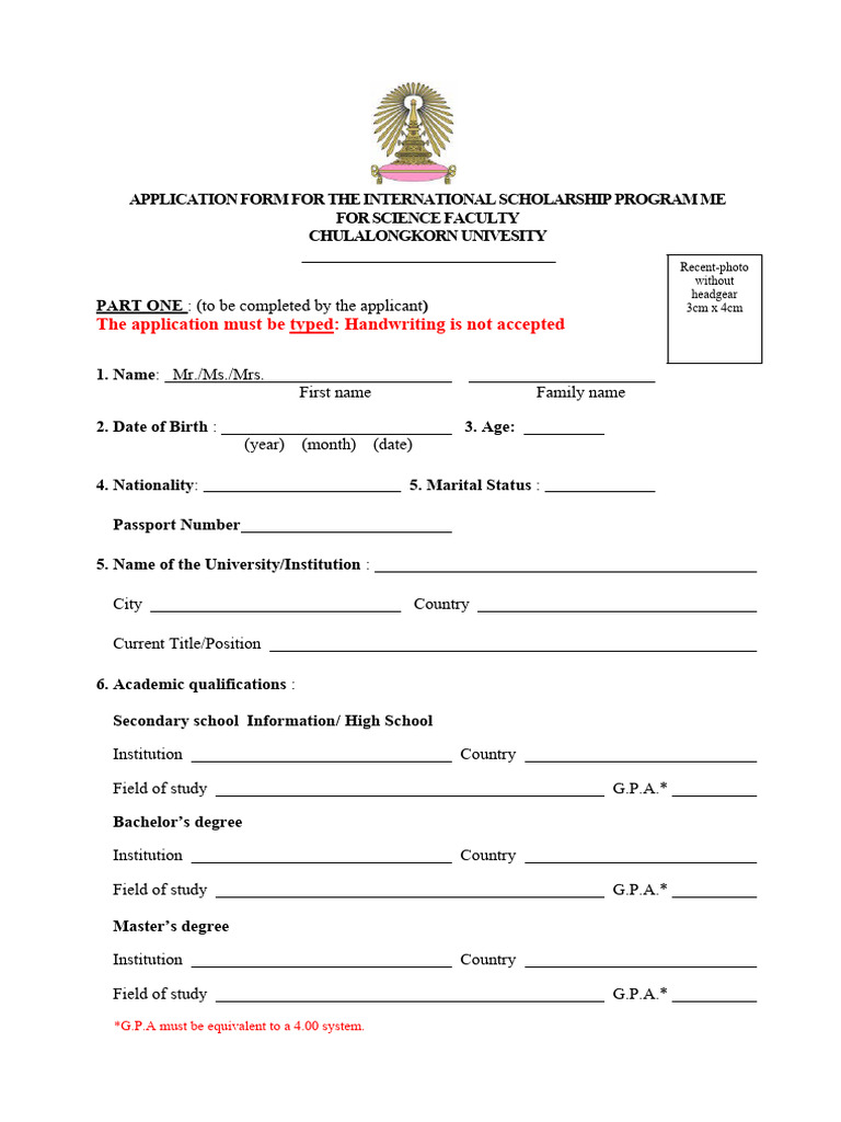 ApplicationForm TK | PDF