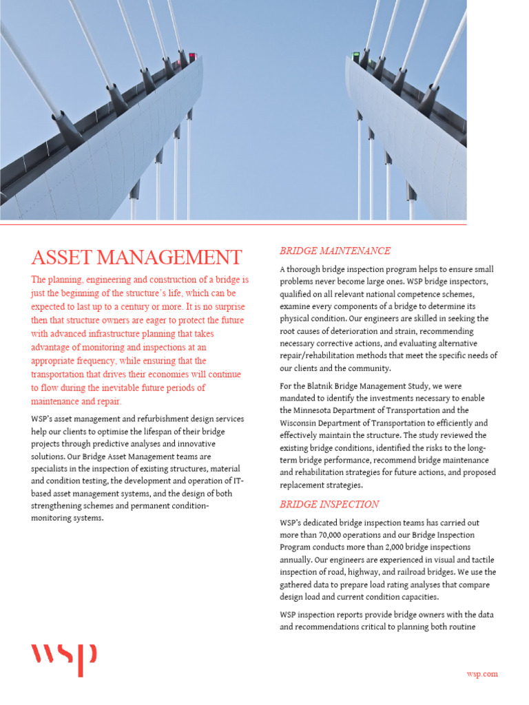 Bridge Asset Management Capability Statement Global | PDF | Bridge ...