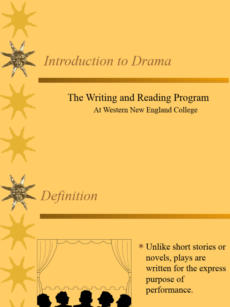 Elements of Drama | PDF | Monologue | Play (Theatre)