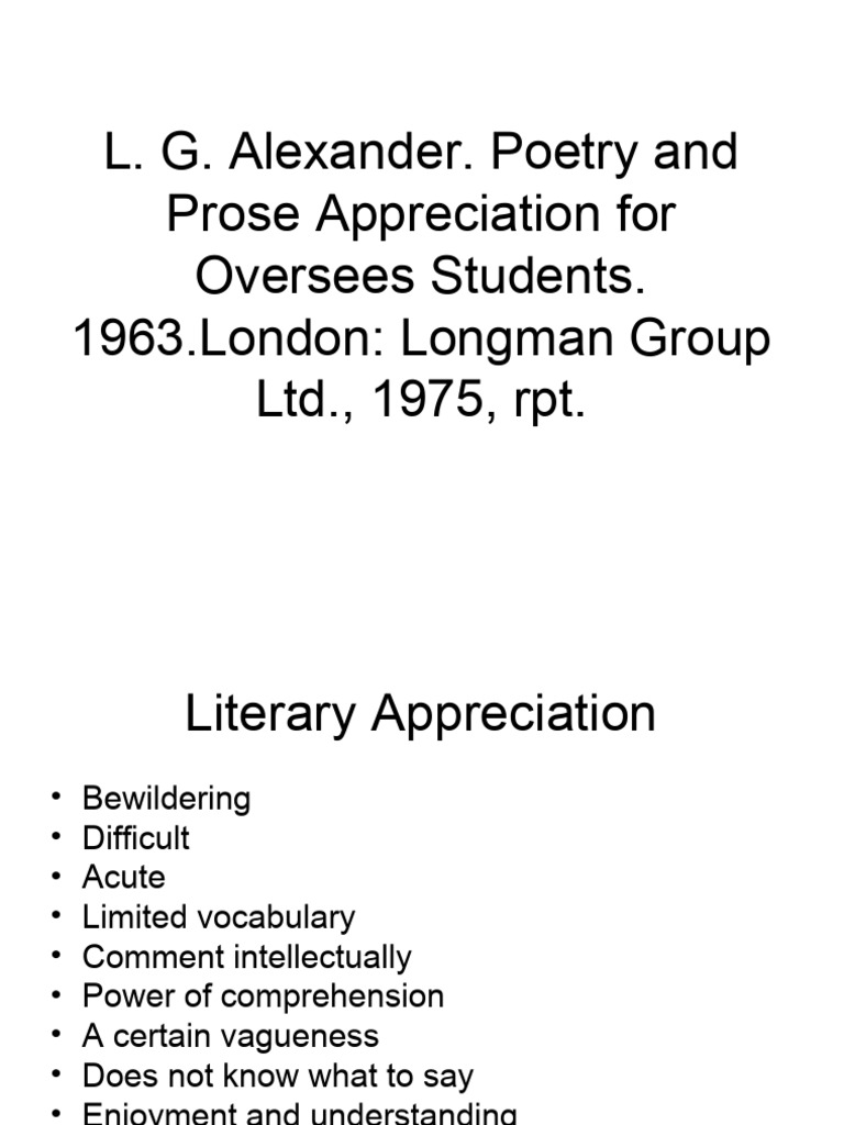 Poetry and Prose Alexander | PDF | Poetry | Rhyme