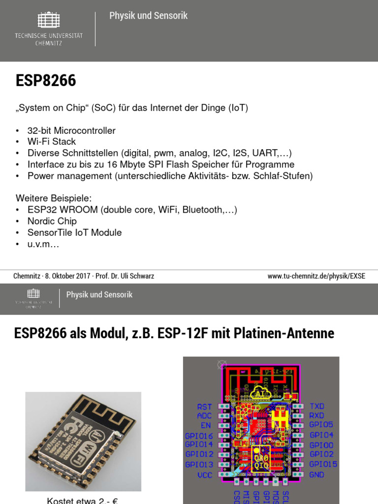 09-PhysSens-ESP8266 | PDF