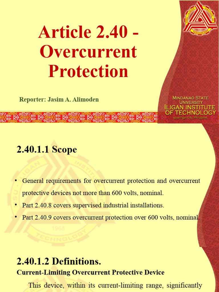 Overcurrent Protection for Fixture Wires | PDF | Electrical Wiring ...