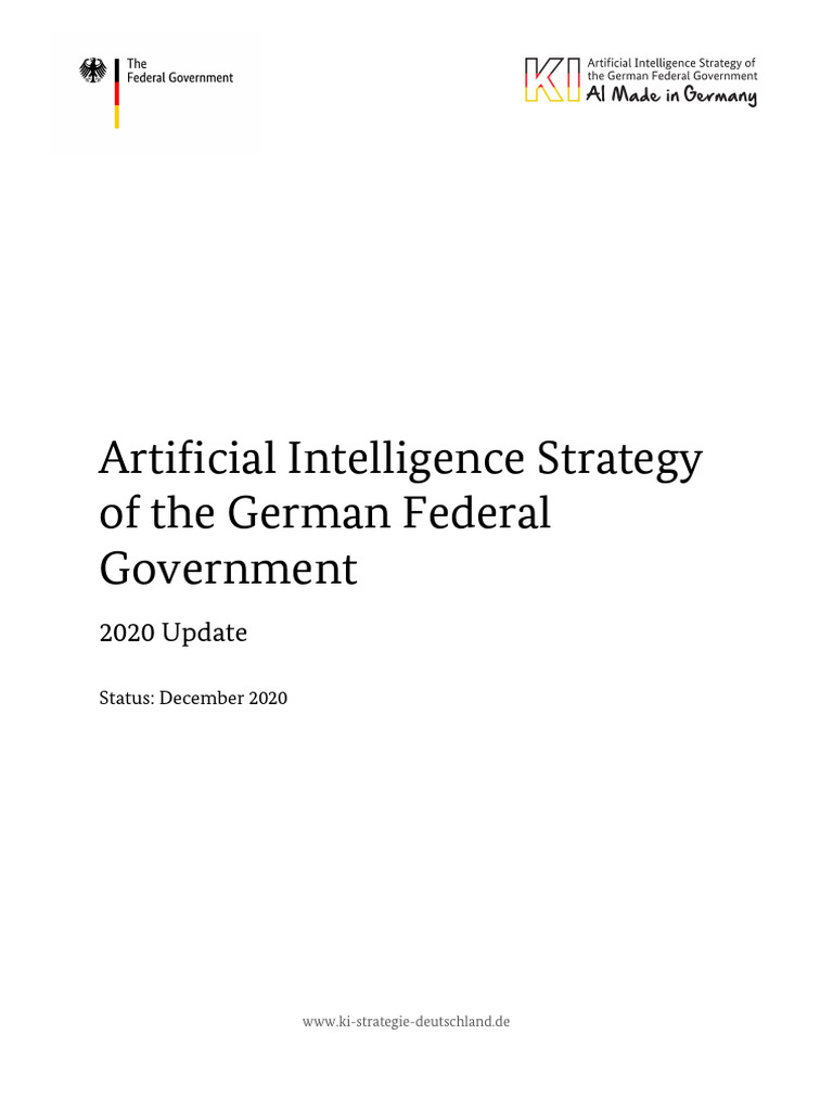 Germany's AI Strategy Update 2020 | PDF | Artificial Intelligence ...