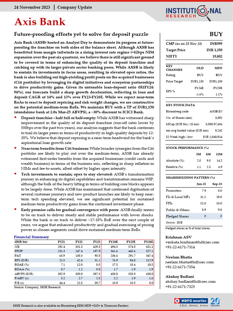 Axis Bank | PDF