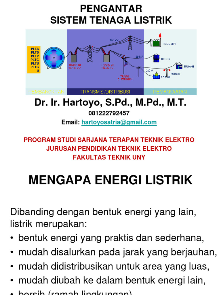 Struktur dan Fungsi Sistem Tenaga Listrik | PDF