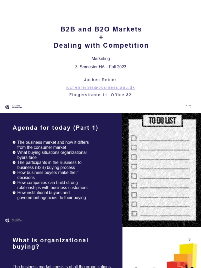 Session 5 B2B B2O Markets | PDF