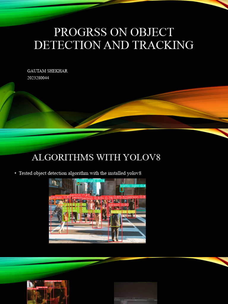 Progrss On Object Detection and Tracking | PDF | Technology & Engineering