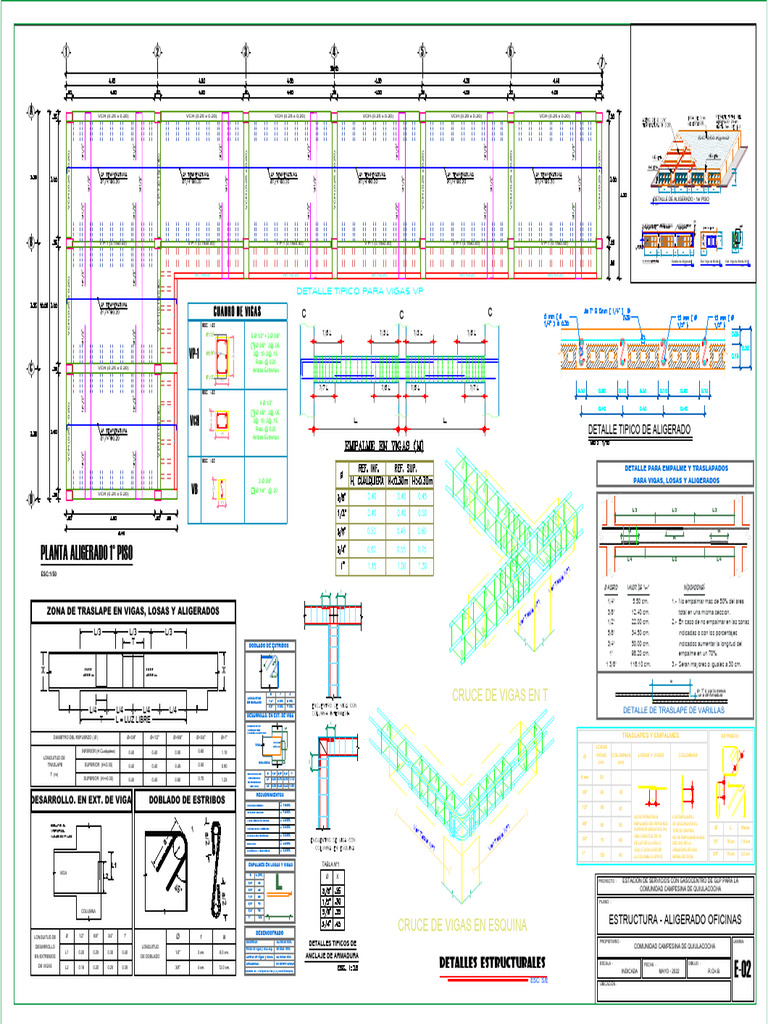 PL - Estructuras Aligerado Oficinas - E-02 | PDF